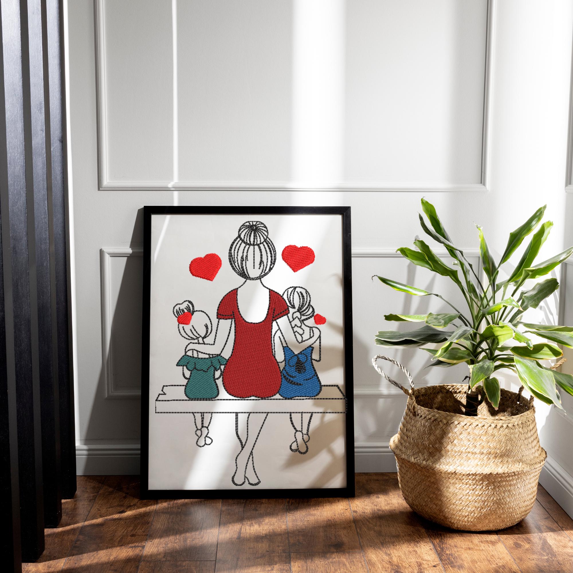 Mom Embroidery Design Digital Download, Happy Mother Day Embroider ...