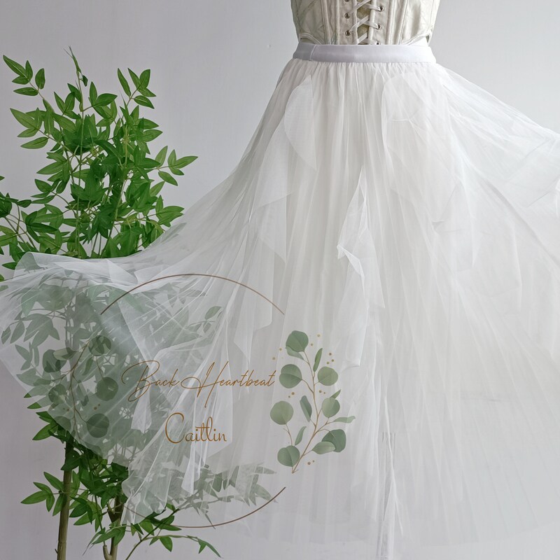 White Tulle Skirt - Etsy