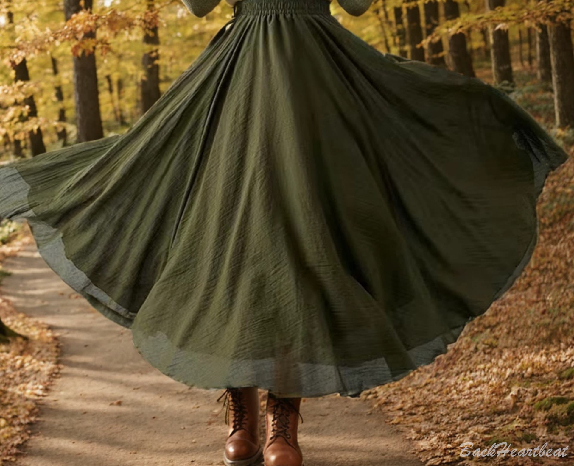 Linen Renaissance Skirt, Cottagecore Ren Faire Skirt, Loose Skirt Dress ...