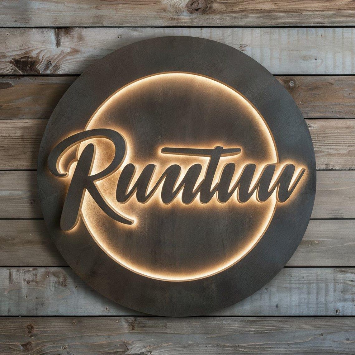 Custom Metal Sign Business Sign 3d Backlit Sign Salon Decor Metal Sign ...