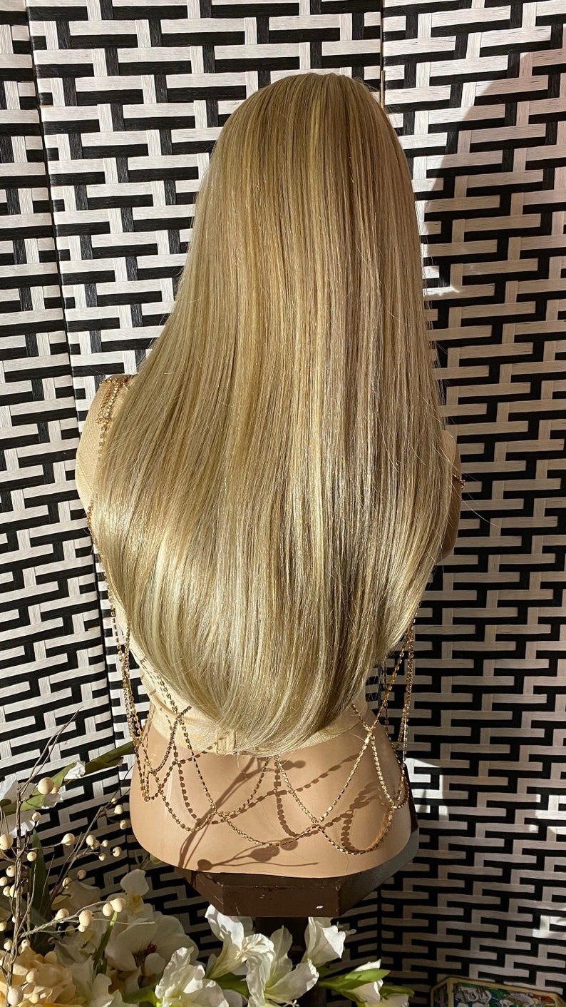 MARIA Light Ash Blonde Hair LUXURIOUS Hd Front Lace Wig 18 With Bangs ...