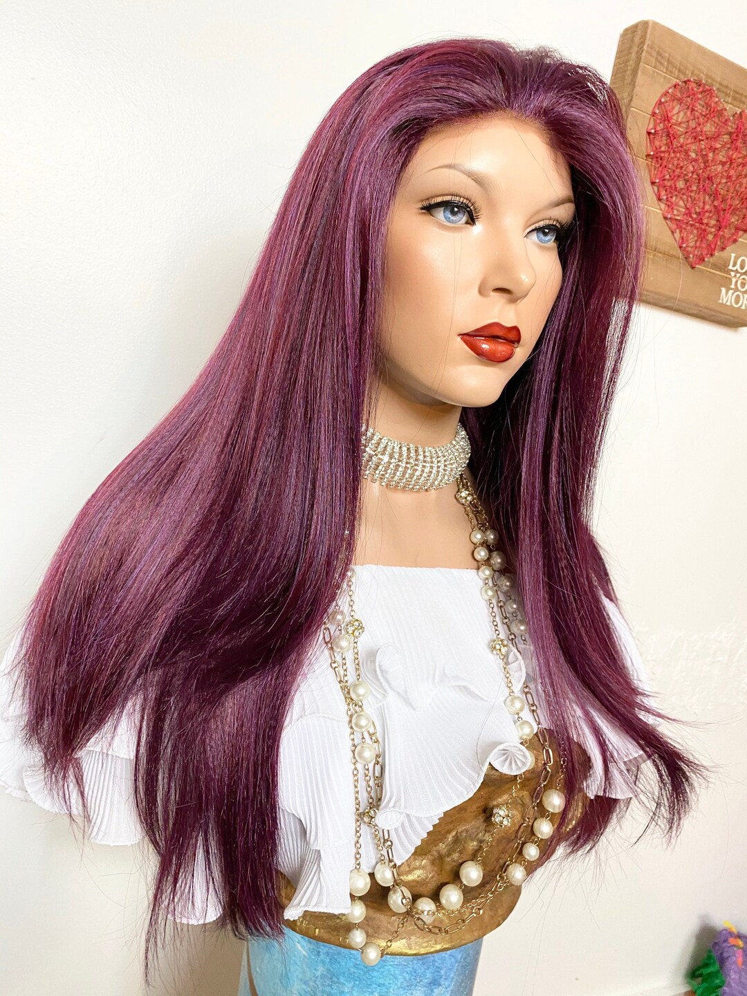 Love PLUM LOVE Wig 20 Long Hair natural Layers Lace Front Wig FABULOUS ...