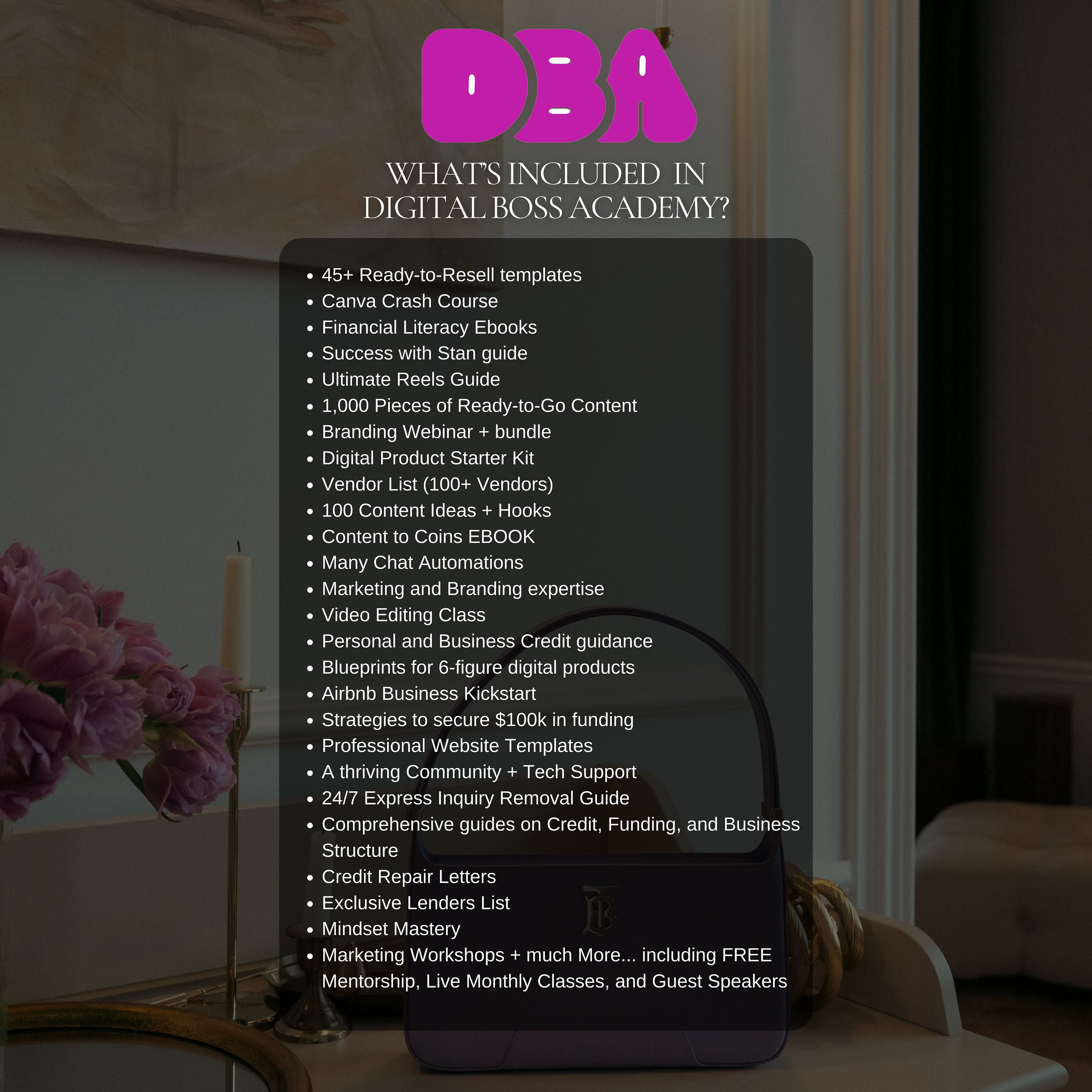 DBA, Digital Boss Academy, Faceless Digital Marketing, DFY Done for You ...