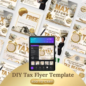 Tax Preparation Flyer DIY - Etsy
