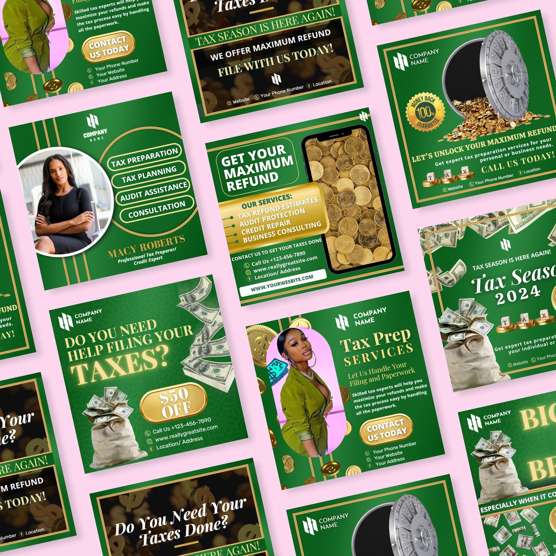 DIY Tax Flyer Template - Etsy