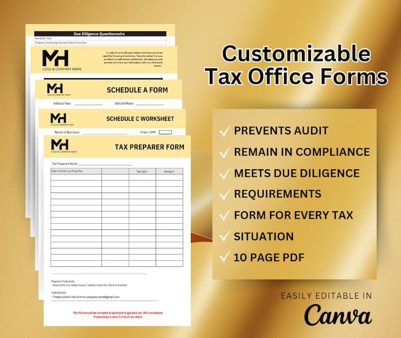 Tax Preparer Intake Forms | Custom Tax Office Forms | Tax Preparer ...