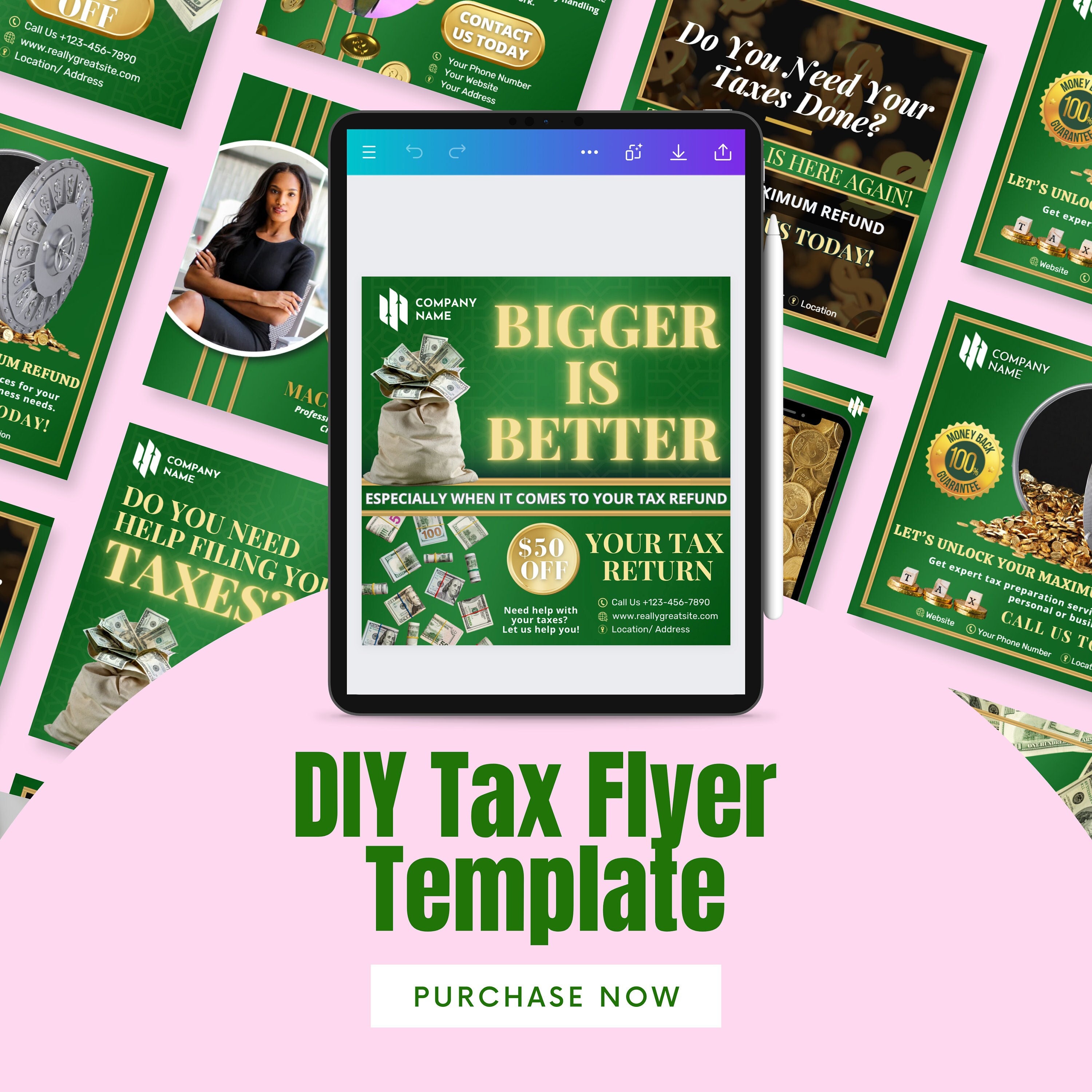 DIY Tax Flyer Template - Etsy