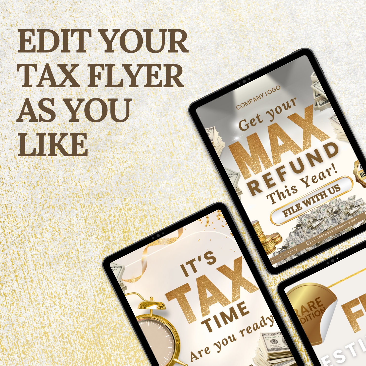 Tax Preparation Flyer DIY - Etsy