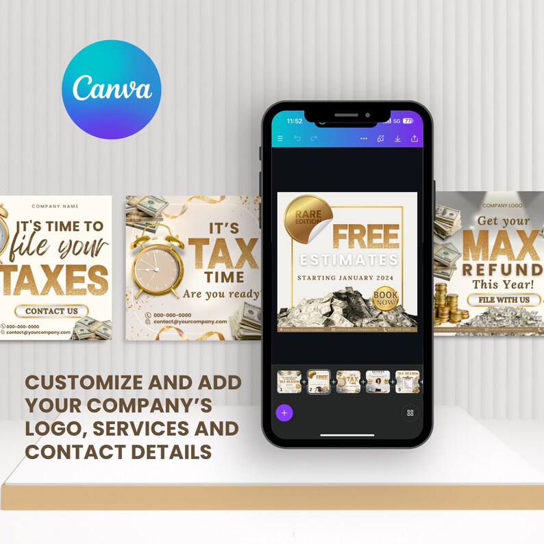 Tax Preparation Flyer DIY - Etsy