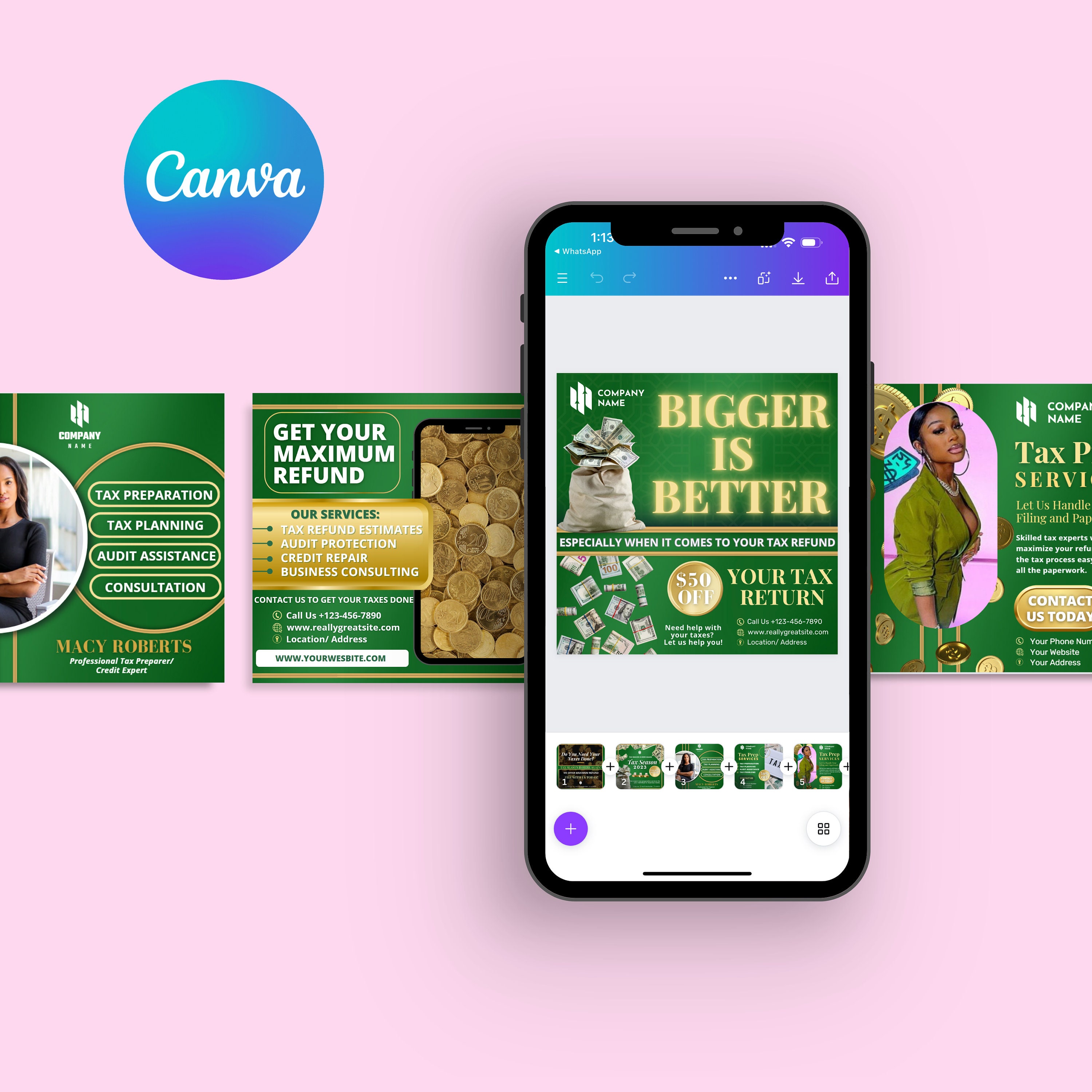 DIY Tax Flyer Template - Etsy