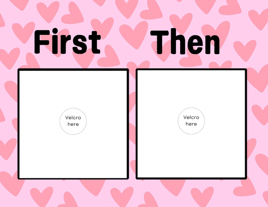 Heartfelt First-then Board With Tokens - Etsy