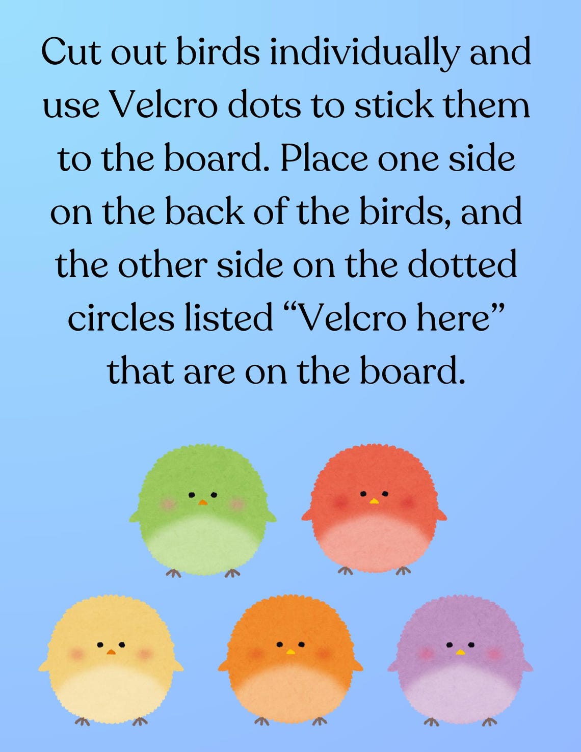 Cute Birds Token Board - Etsy