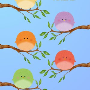 Cute Birds Token Board - Etsy