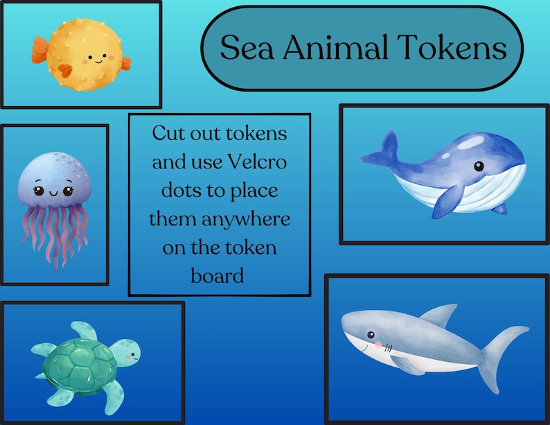 Under the Sea Token Board - Etsy