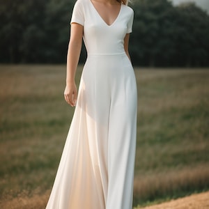 V-neck Sewing Dress Pattern, Easy Sewing PDF Pattern,us 2-30 Plus Size ...