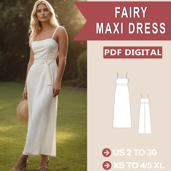 Maxi Dress Pattern - Etsy