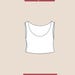 Linen Crop Tank Top Sewing Pattern: Women's Sleeveless Blouse (PDF ...