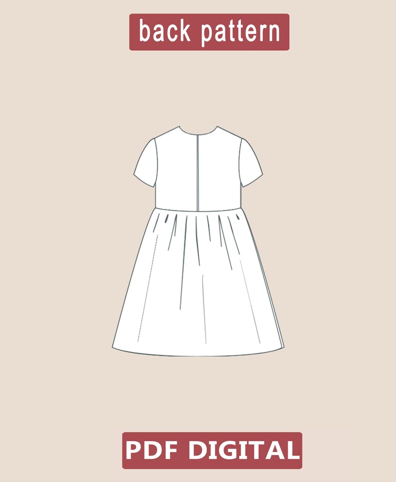 Girls' Summer Dress Sewing Pattern: Flared Sleeveless Design (PDF) - Etsy