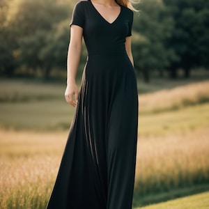 V-neck Sewing Dress Pattern, Easy Sewing PDF Pattern,us 2-30 Plus Size ...