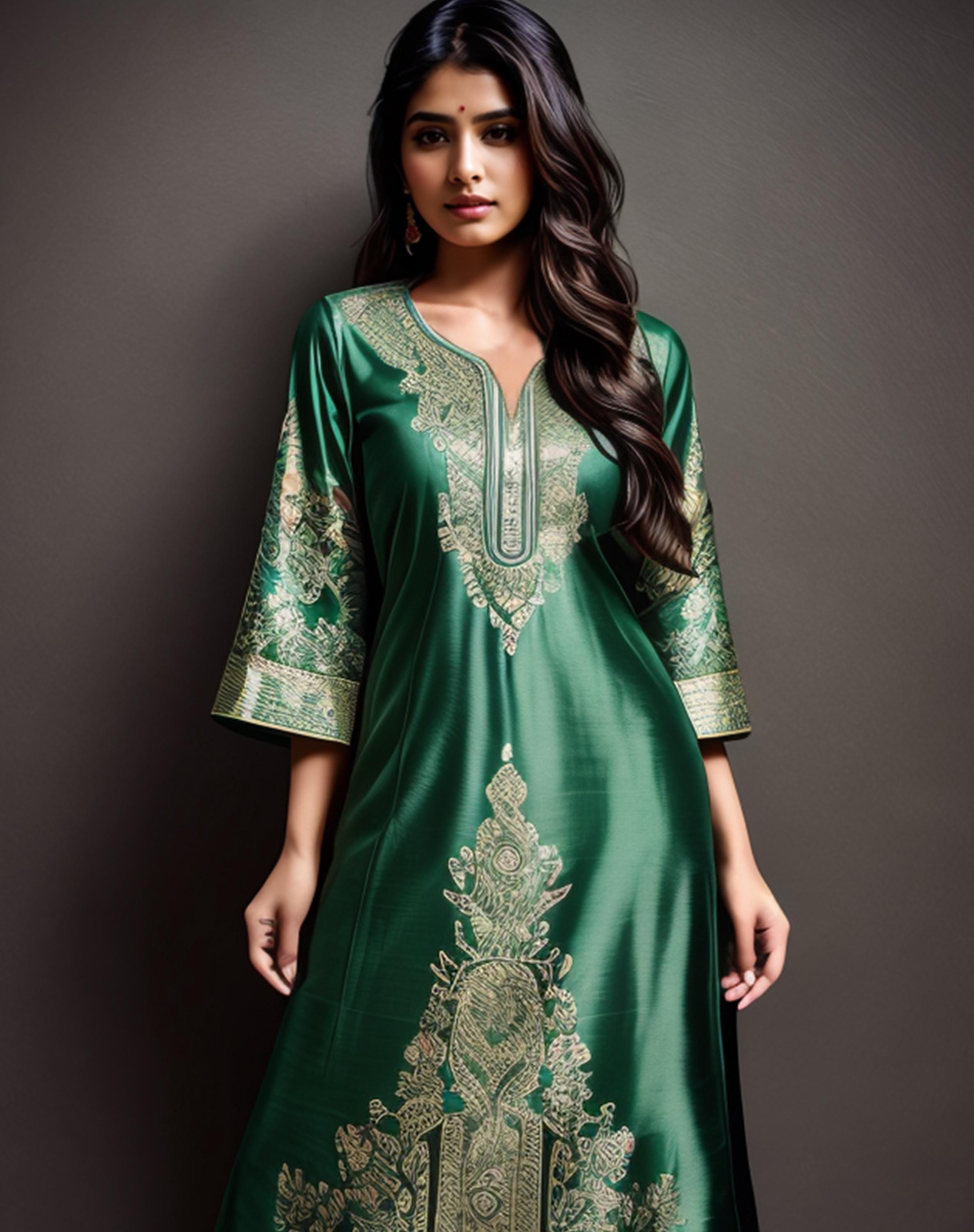 A-line Kurta Indian Dress Sewing Pattern, Anarkali Suits Indian Dress ...