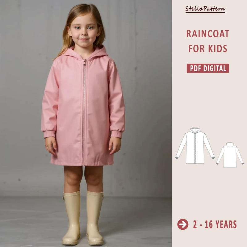 Raincoat Pattern - Etsy