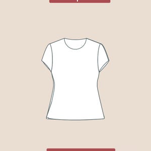Easy T-shirt Sewing Pattern: Short Sleeve Knit Top (US 2-30, A0-a4 ...