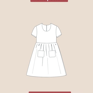 Girls' Summer Dress Sewing Pattern: Flared Sleeveless Design (PDF) - Etsy