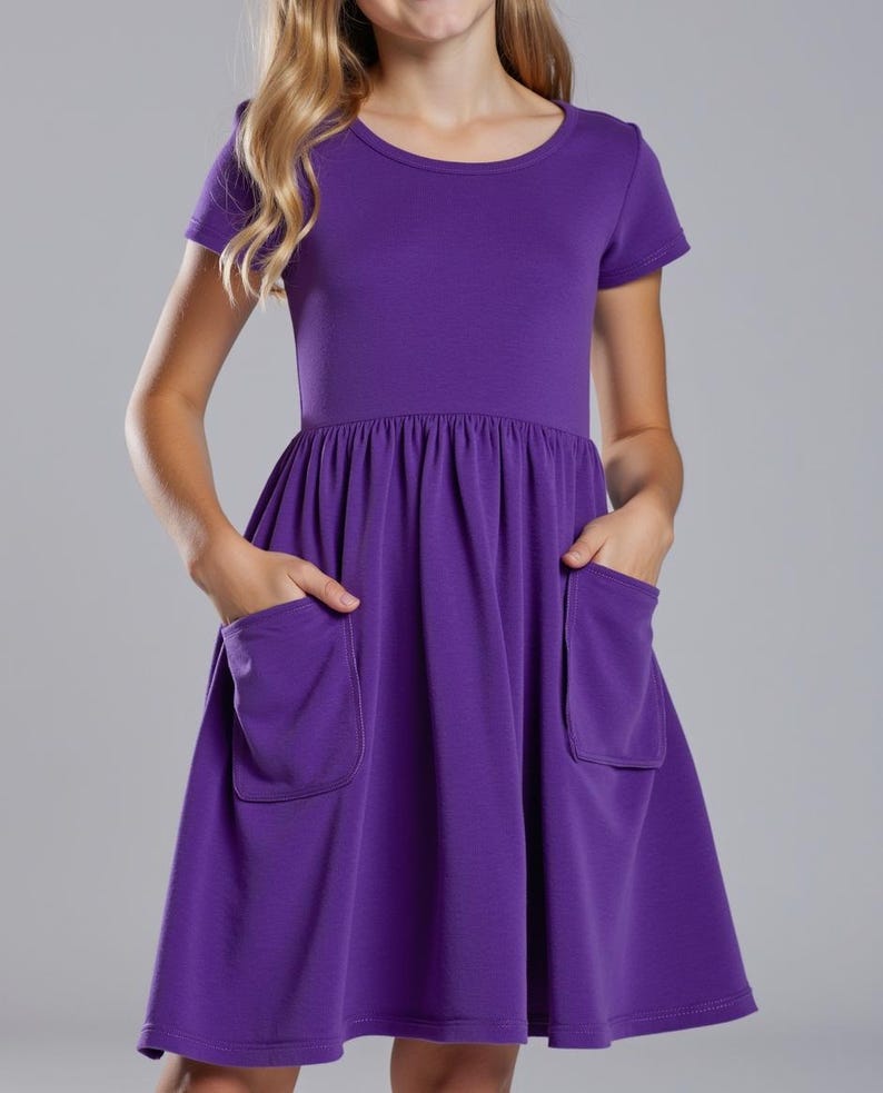 Girls' Summer Dress Sewing Pattern: Flared Sleeveless Design (PDF) - Etsy