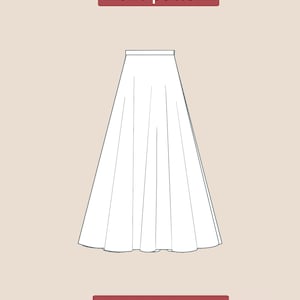 Easy Linen Maxi Circle Skirt Sewing Pattern, Renaissance Skirt Pattern ...