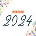 Minimalist 2024 Calendar, Modern Design, Large Date Boxes, Home Planner ...