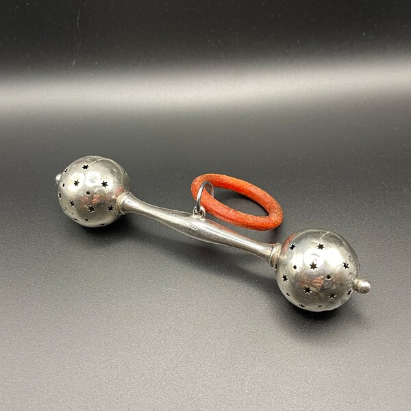 Sterling Baby Rattle - Etsy