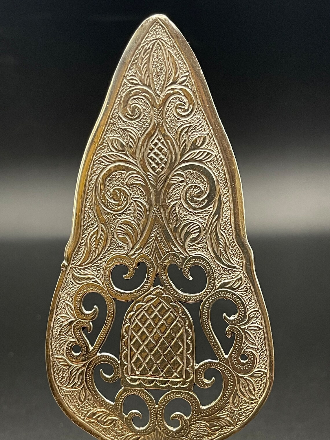 Antique Sterling Silver Cake Server Floral & Scrollwork Design Vintage ...