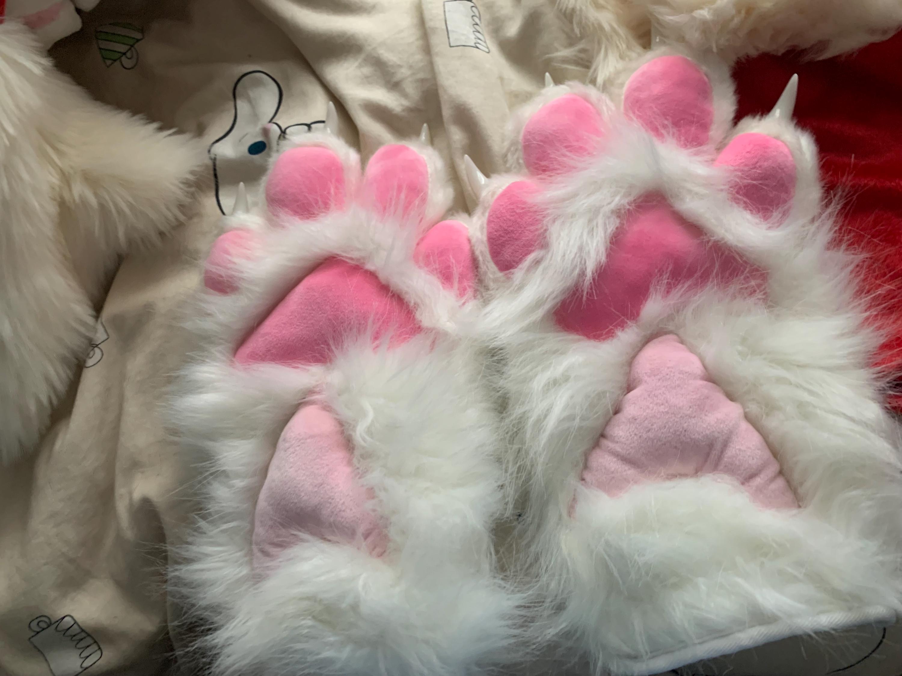 Albino Horror Zombie Bat Fursuit Mini Partial, Includes Head, Paws, and ...