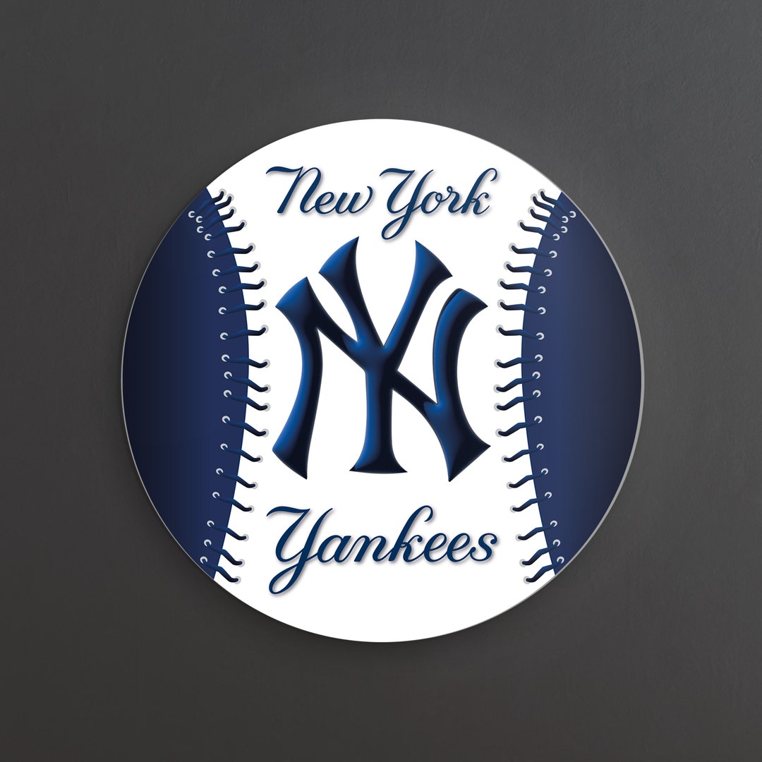 New York Yankees Metal Sign, New York Yankees Wall Decor, Baseball ...
