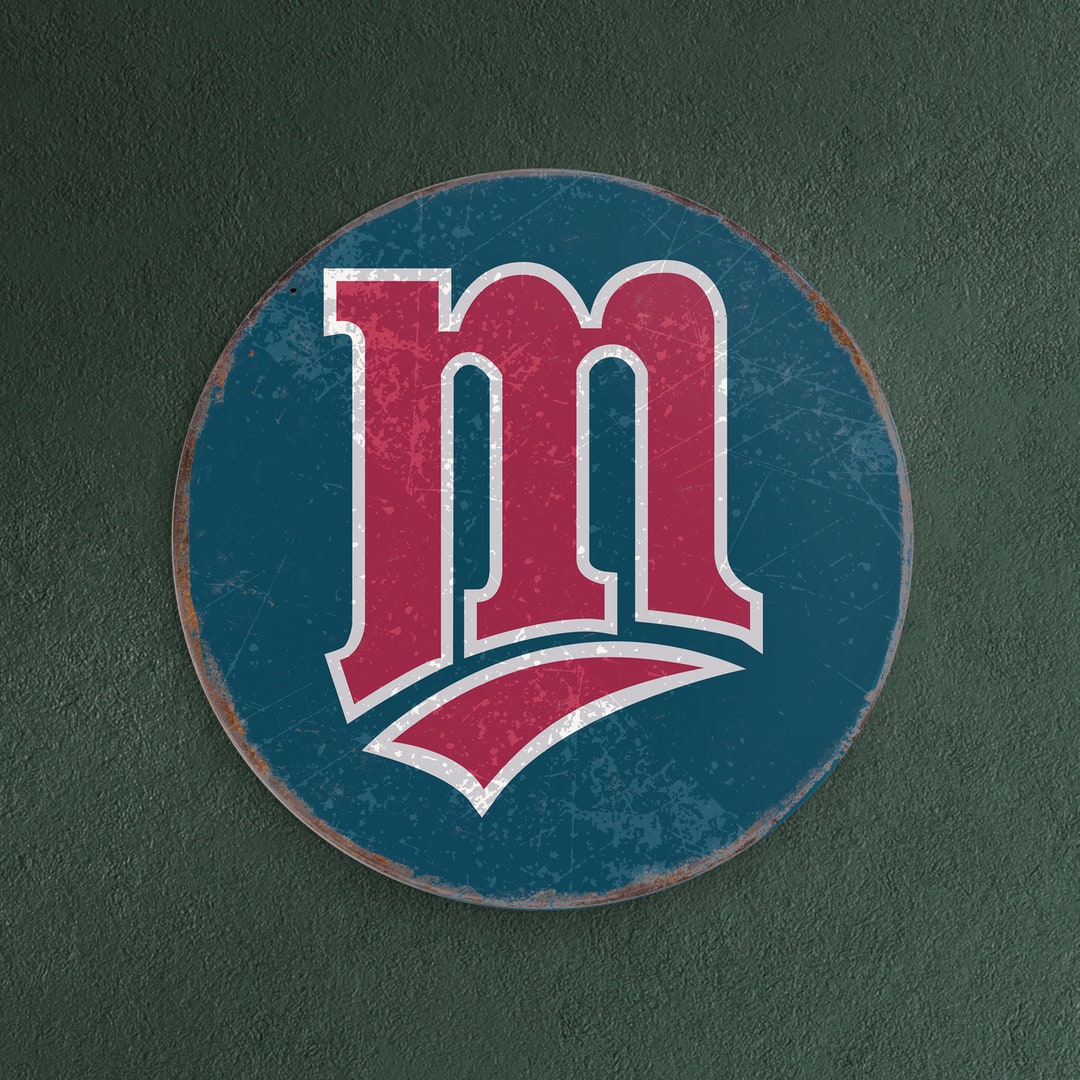 Minnesota Twins Metal Sign Wall Decor Baseball Lover Wall Sign Gift ...