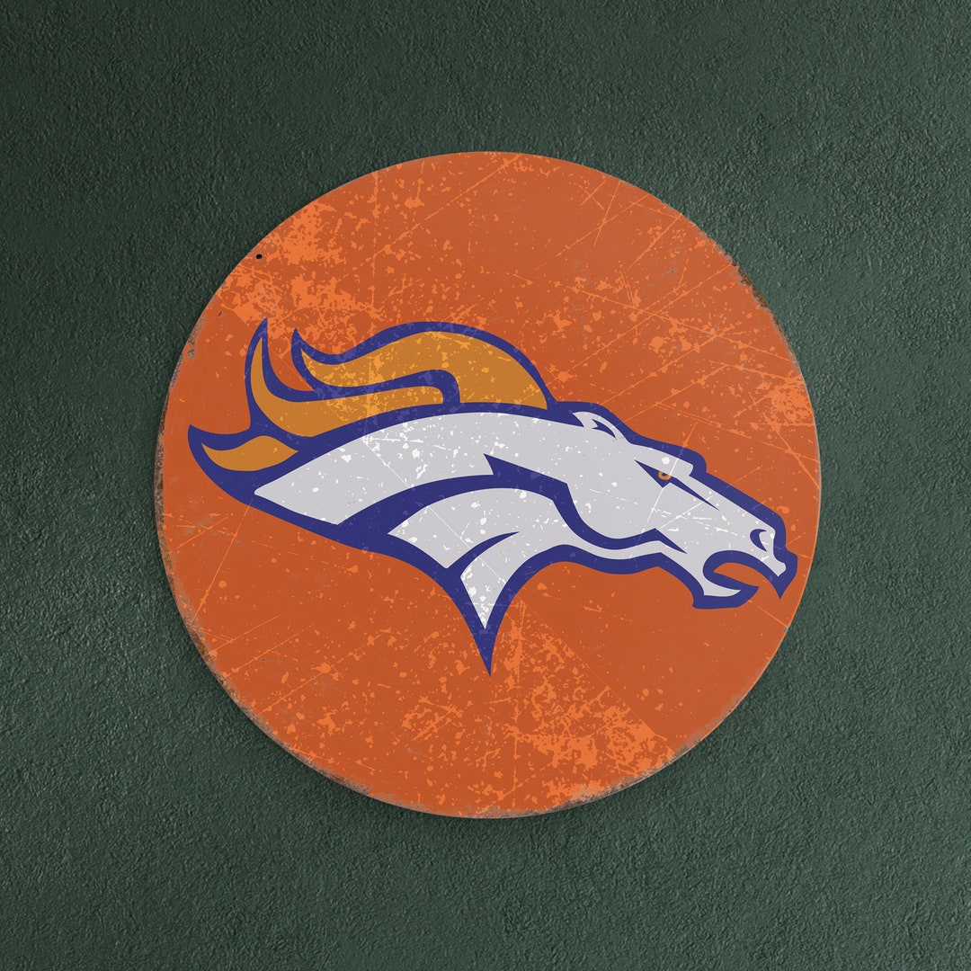 Denver Broncos Metal Sign Wall Decor Football Lover Wall Sign Gift ...