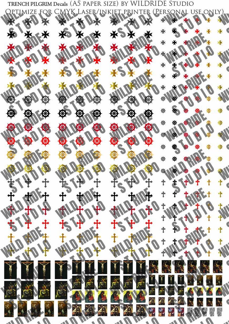 Digital Decals - Trench Pilgrimage Guys From Trench Wargame Ready-to ...