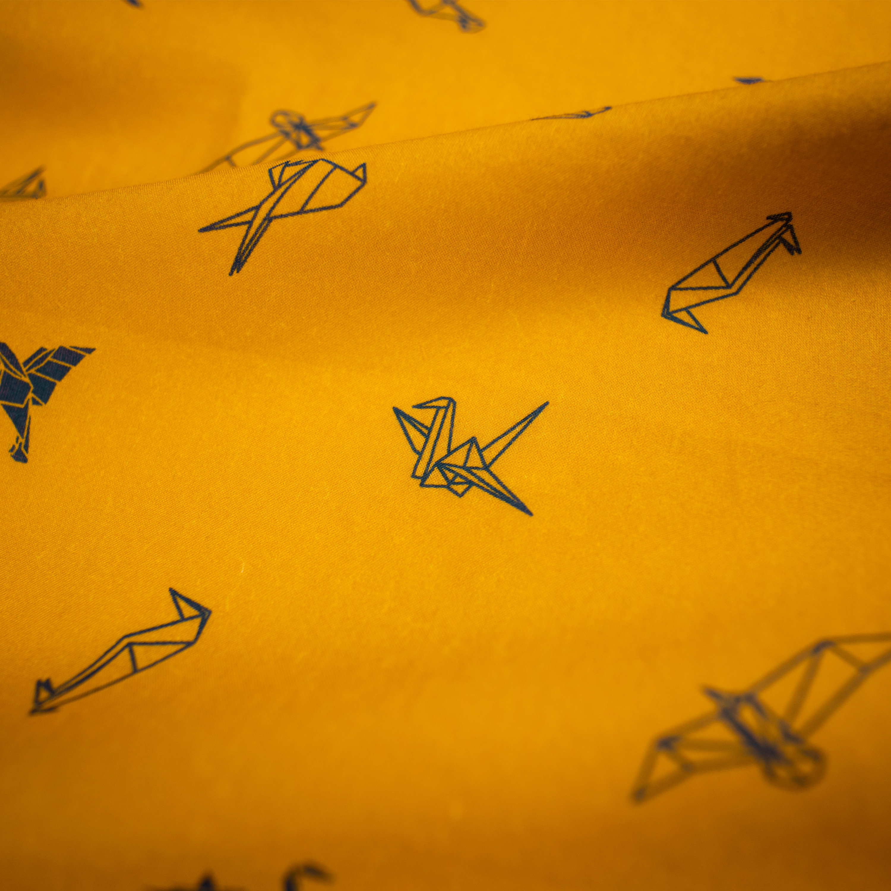 100% Cotton Yellow Bandana, Extra Soft, Headband, the Origami Bird ...