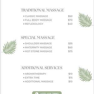 Editable Massage Therapy Forms: Client Intake, Survey, Price List ...