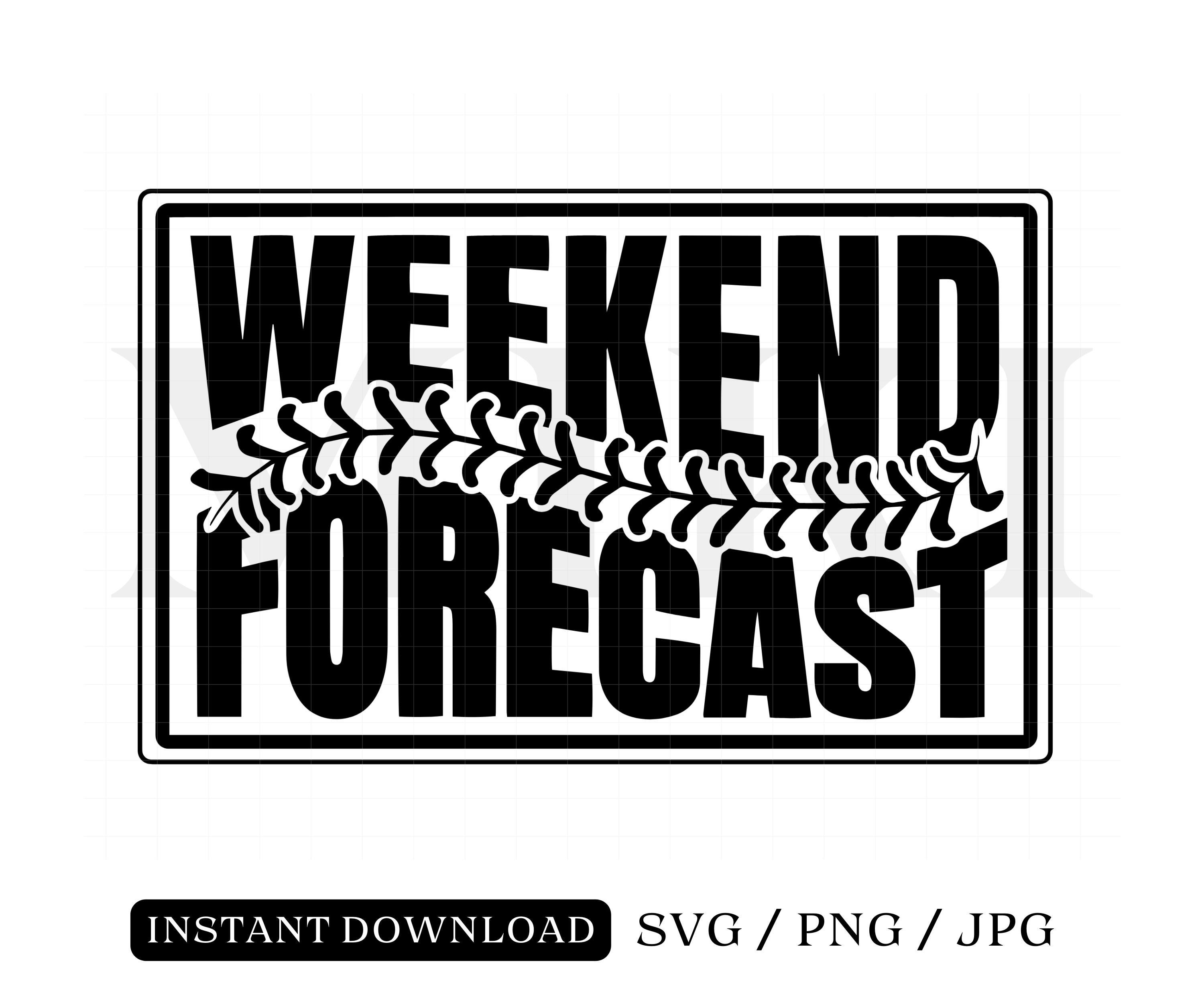 Weekend Forecast Svg, Png Files, Instant DOWNLOAD, Baseball Svg ...