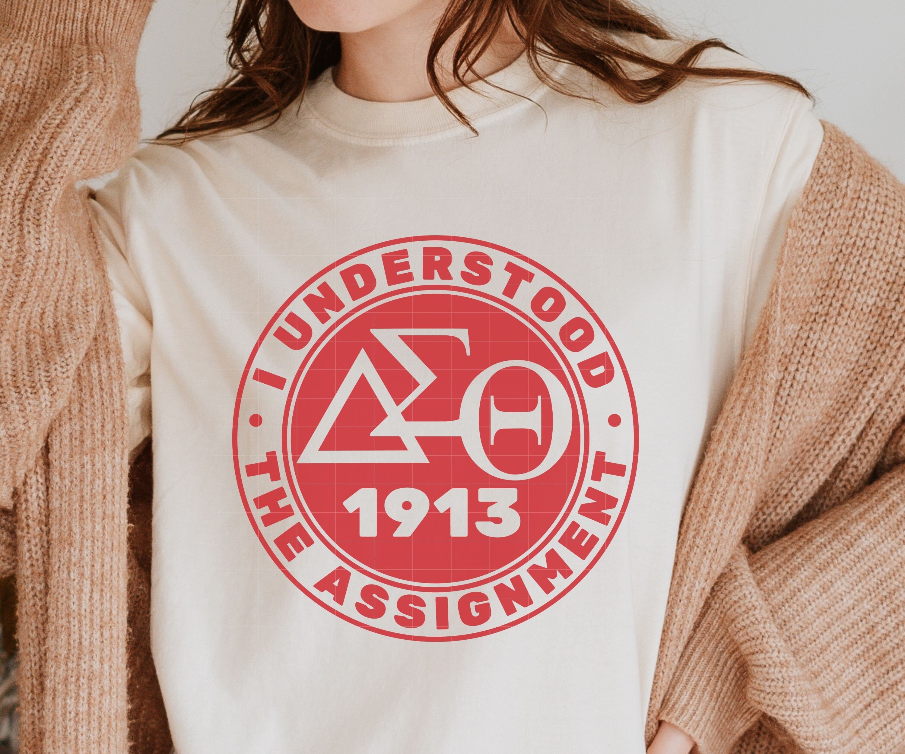 Delta Sigma Theta Svg, Png Files, I Understood the Assignment Svg, Svg ...