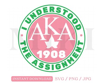 Delta Sigma Theta Svg, Png Files, I Understood the Assignment Svg, Svg ...