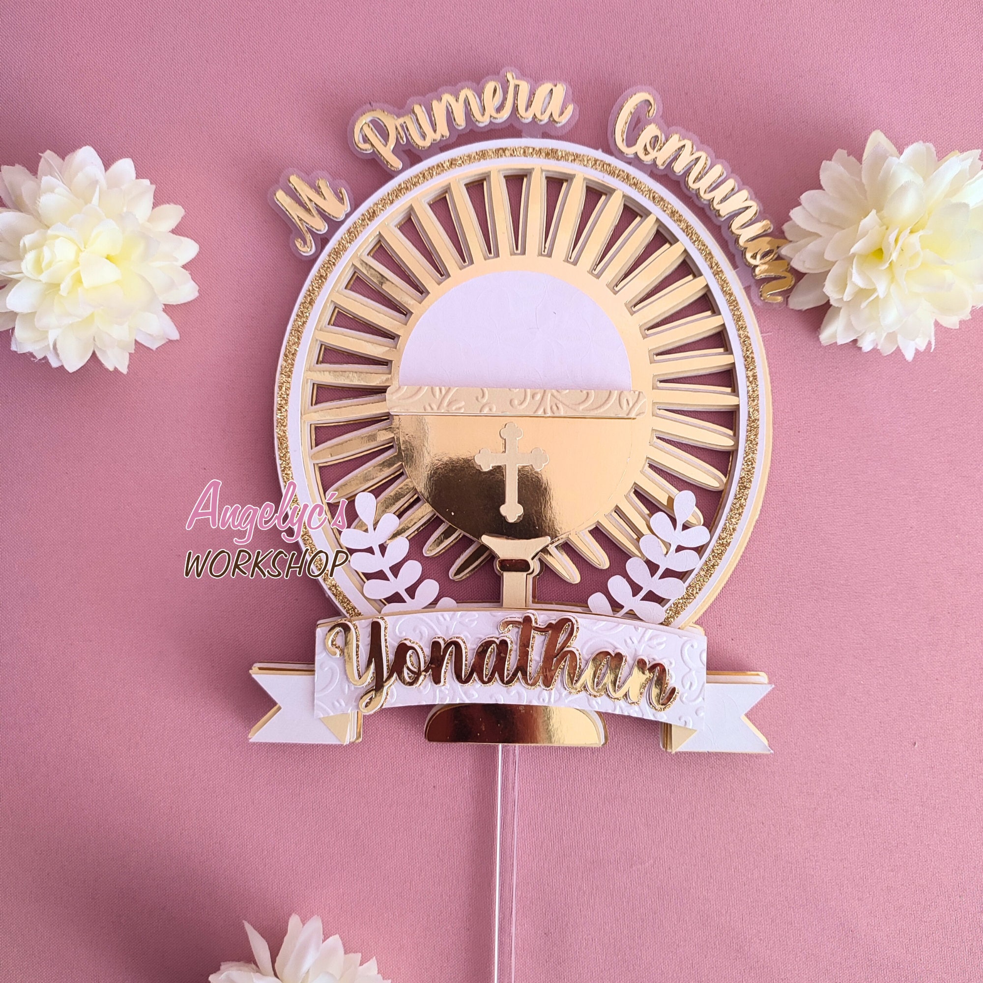 Archivo Dígital Cake Topper de Primera Comunión & First Communion Cake ...