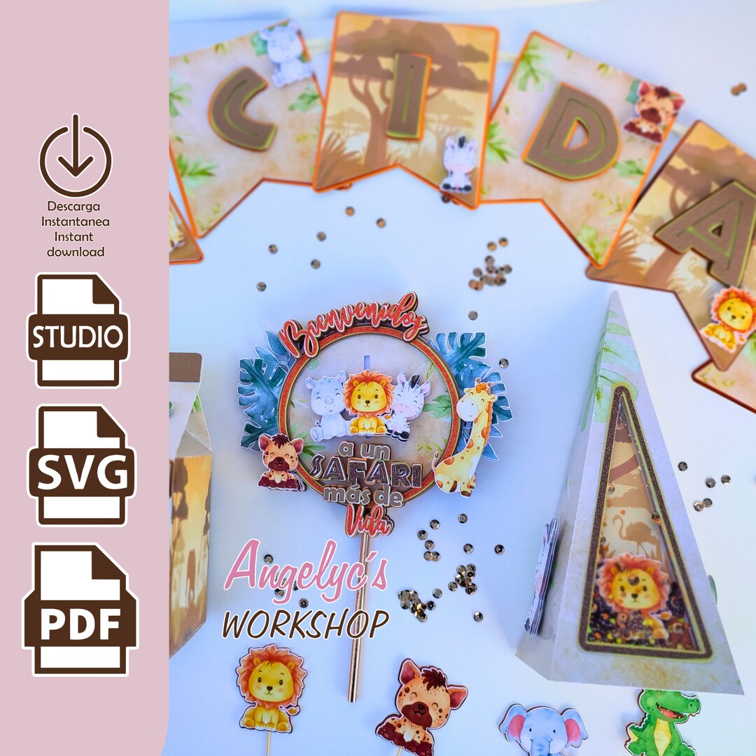 Safari Party Kit Digital File & Safari Party Kit Digital File - Etsy UK