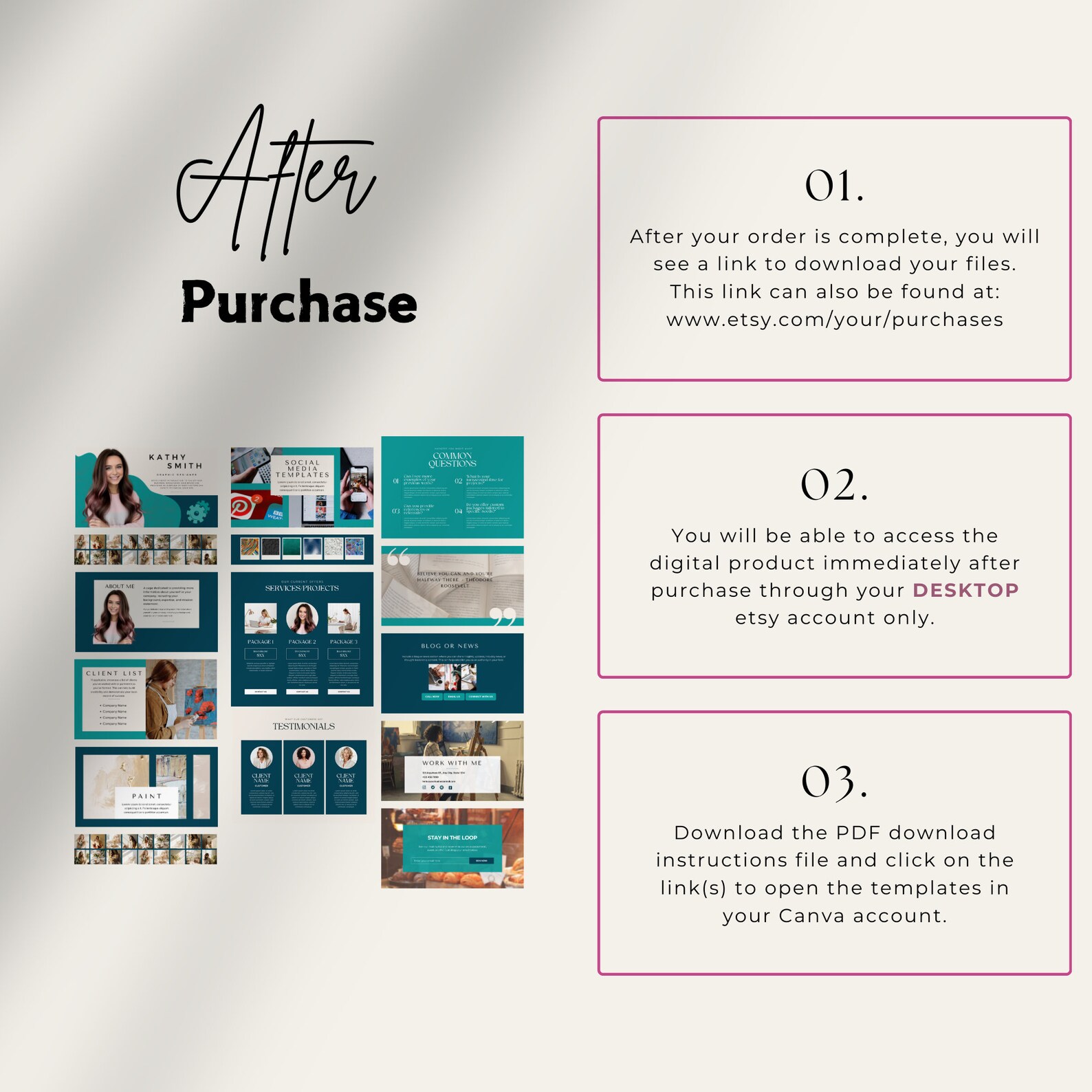 Portfolio Canva Website Template, Clickable Landing One Page, Clean ...