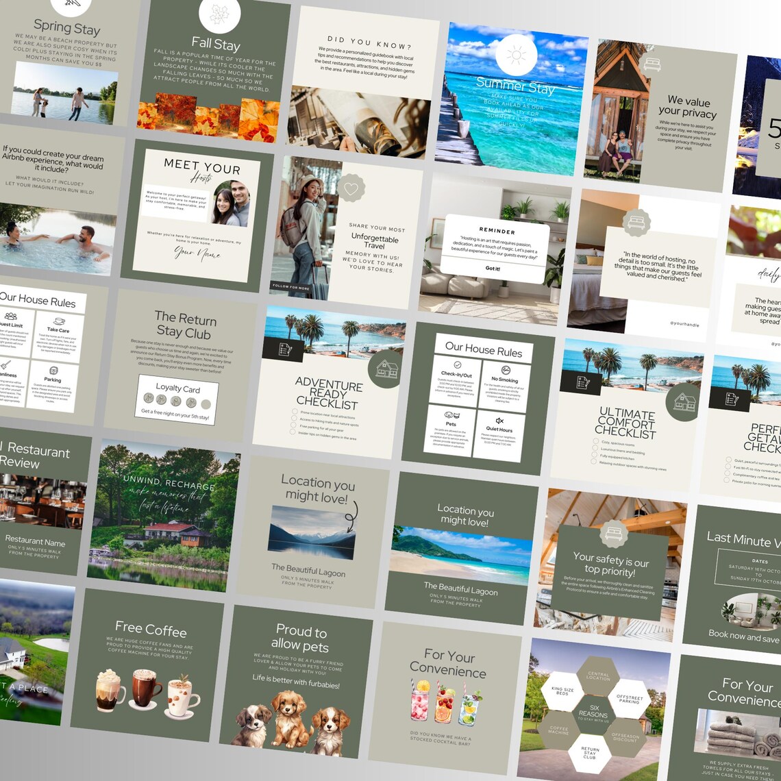 Airbnb Social Media Posts, Short Stay Instagram Posts, Facebook Posts ...