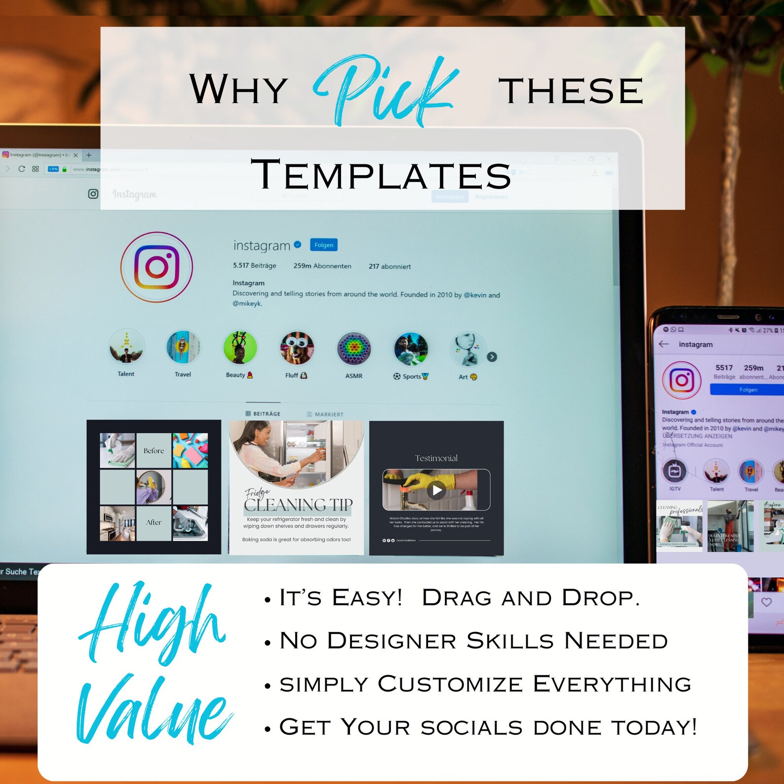 Residential Cleaning Social Media Posts | Cleaning Service Content ...