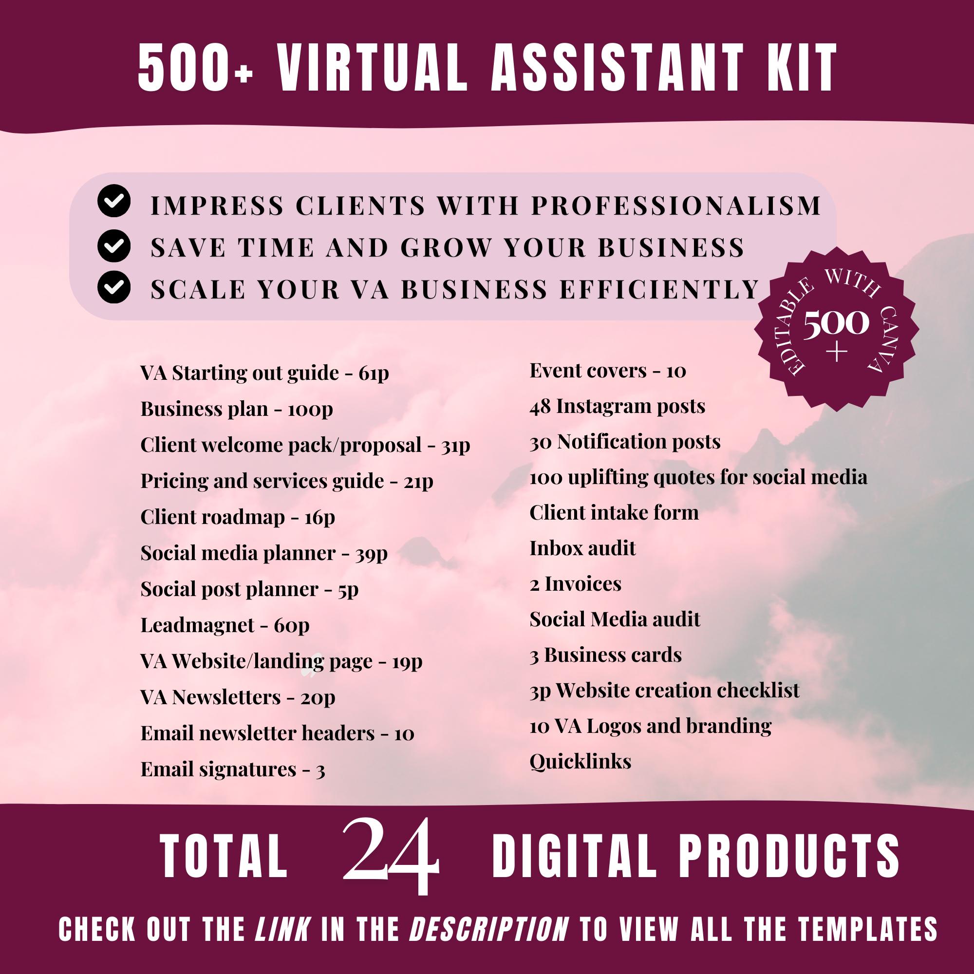 Virtual Assistant Starter Pack, Welcome Pack, Virtual Assistant ...