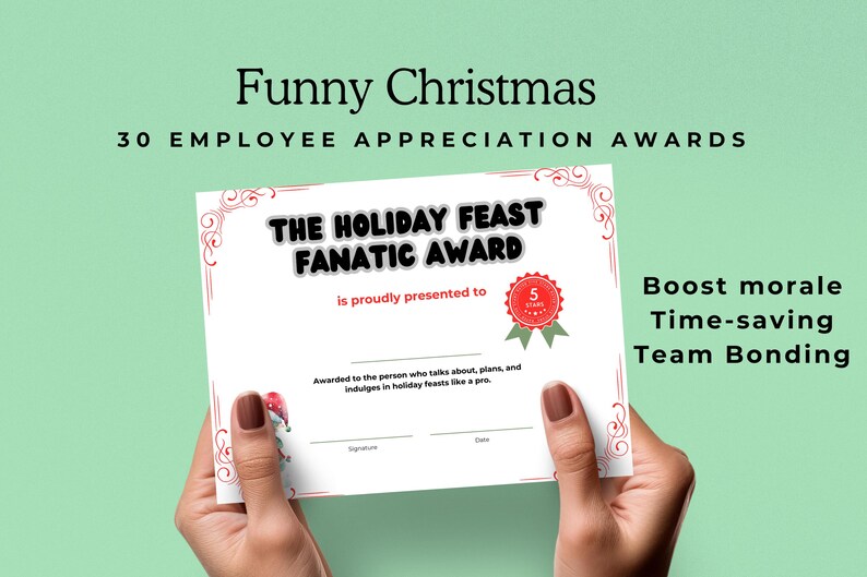 30 Funny Christmas Employee Appreciation Awards, Staff Recognition ...