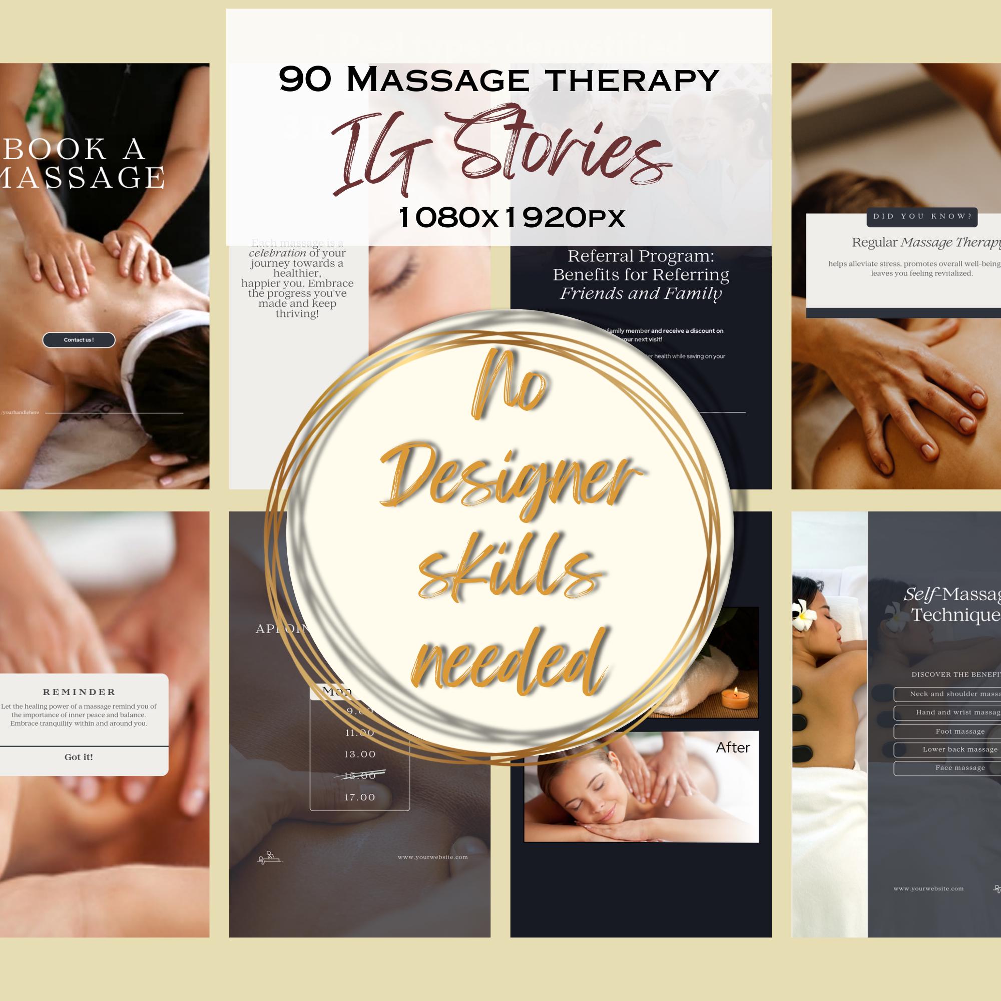210 Massage Therapy Social Media Bundle | Canva Massage Therapist ...